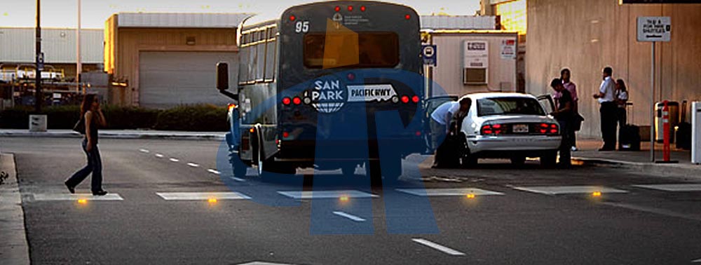 Smart Zebra Crossing Road Stud Control System Is Composed Of Three Parts