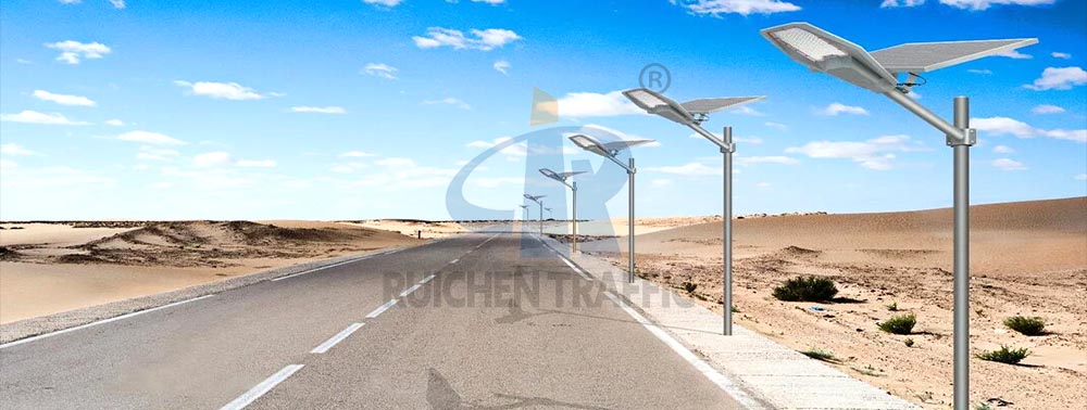 Solar Road Lights illuminate UAE highways to protect driving safety at ...