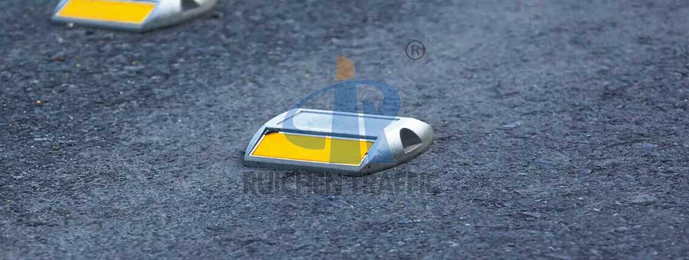 The installation of Reflective Road Studs at night in Colombia is as ...